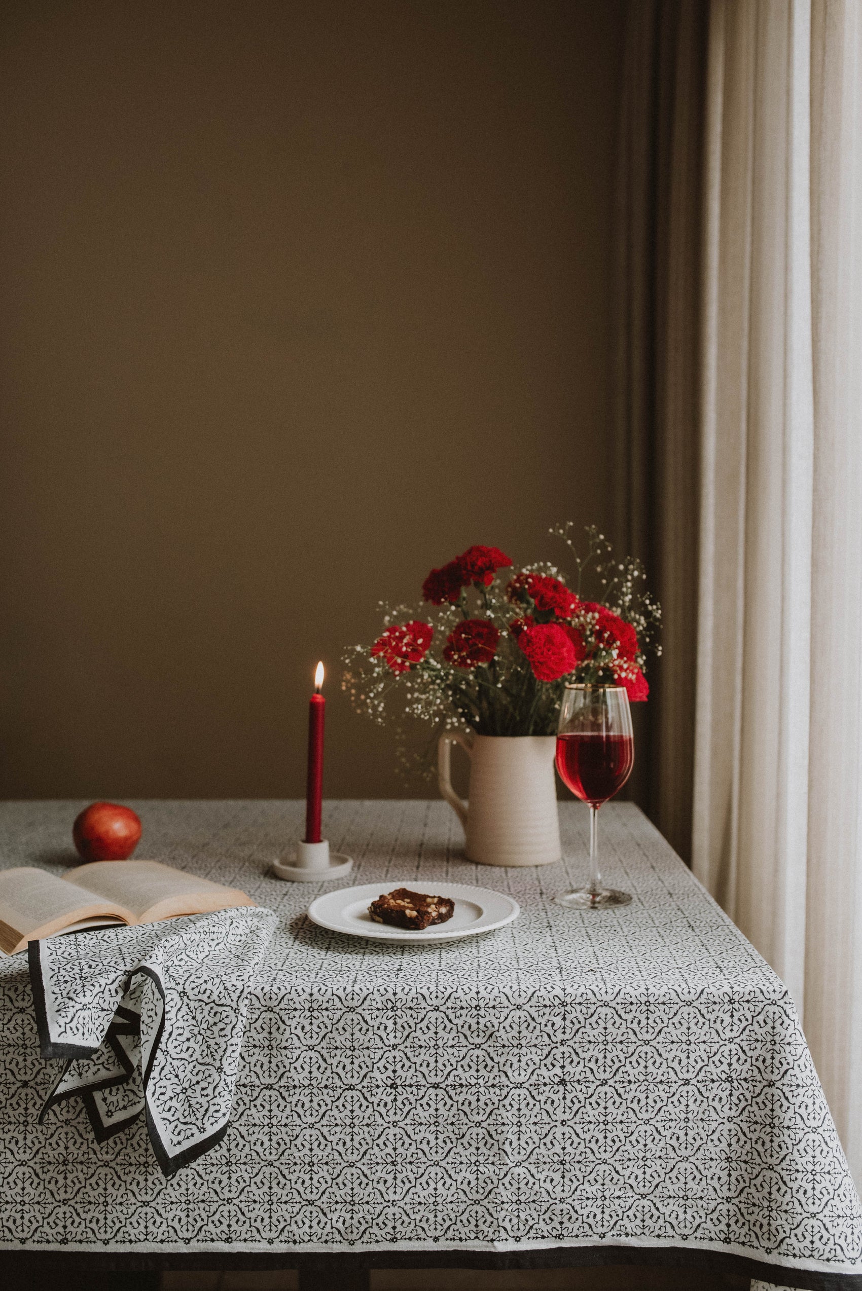 Mehrab Blockprinted Tablecloth