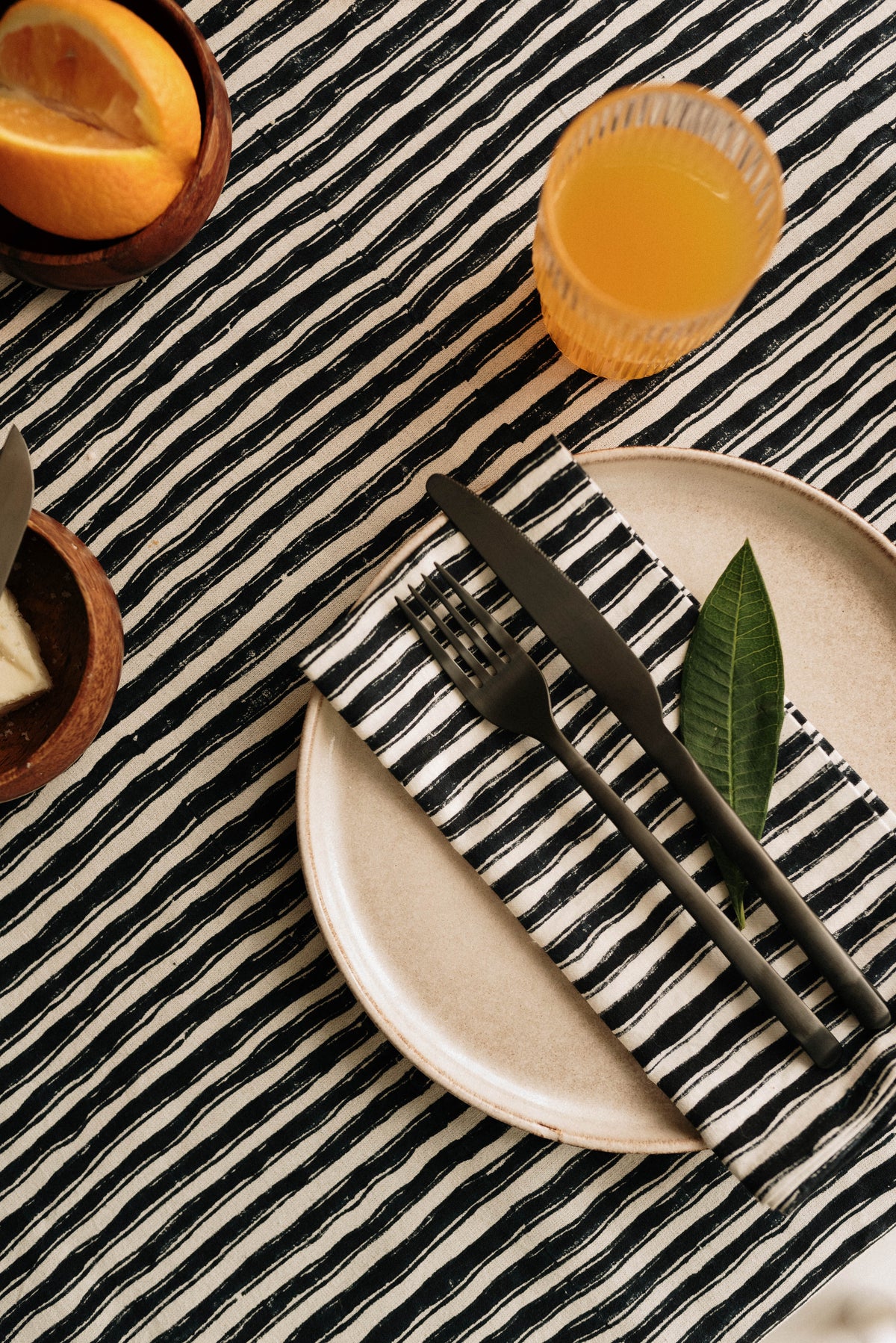 Solae Blockprinted Tablecloth