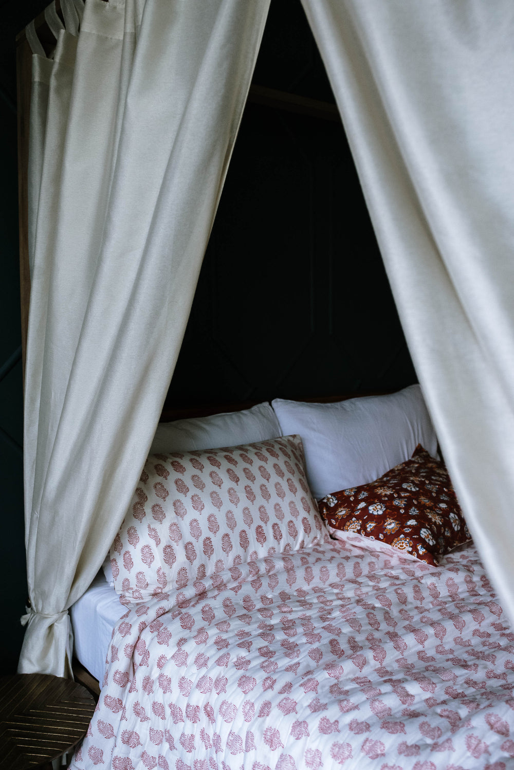 Dahlia Block Printed Quilt