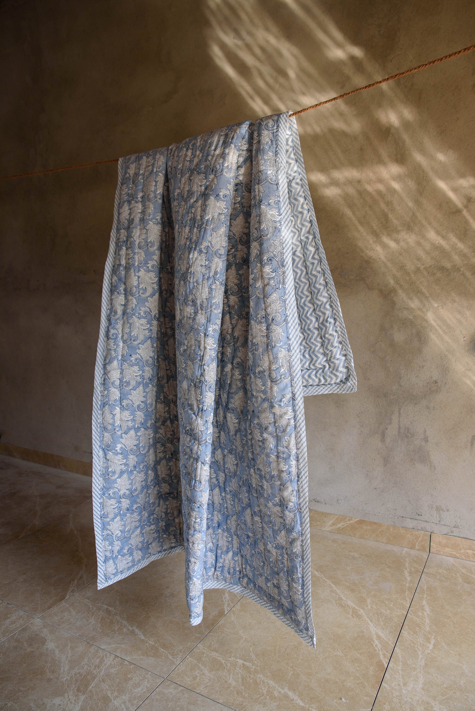 Mogra Block Printed Quilt