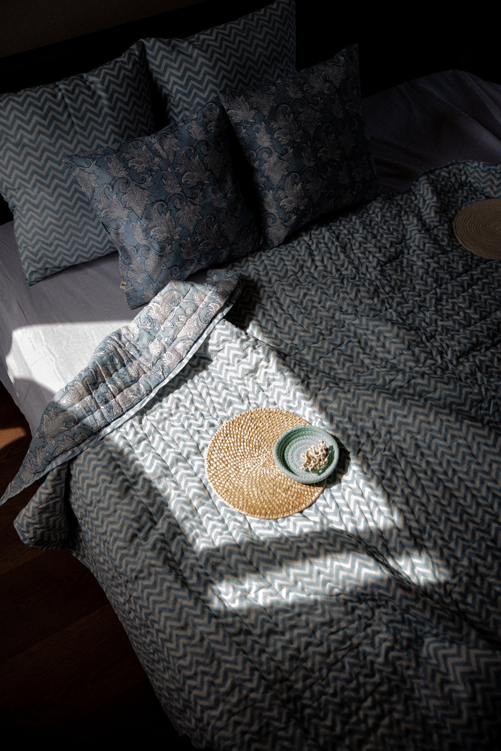 Mogra Block Printed Quilt